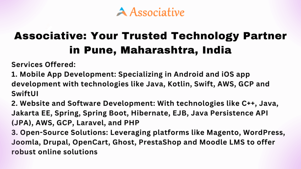 Associative Your Trusted Technology Partner in Pune Maharashtra India Associative